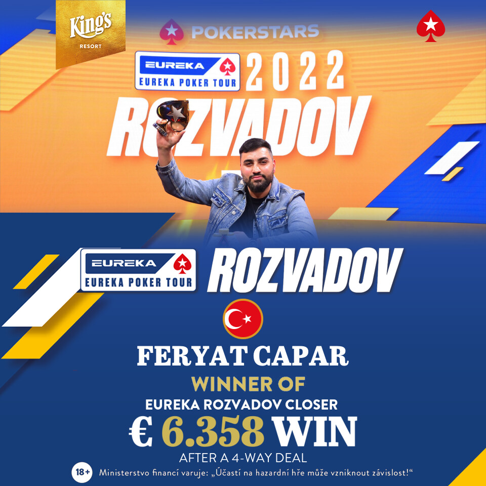 Live Poker | King's: Feryat Capar gewinnt das Eureka Closer | PokerFirma
