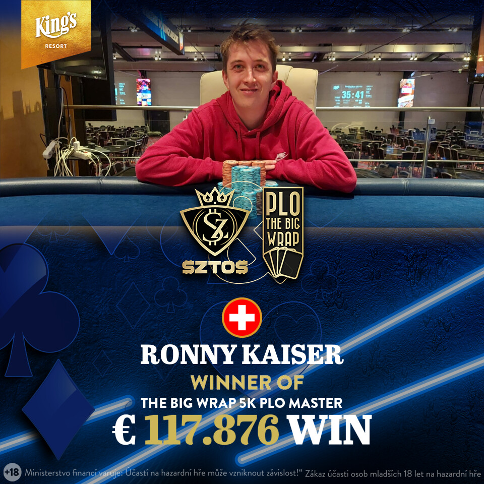Live Poker | King's Big Wrap: Ronny Kaiser schnappt sich den PLO Master Sieg | PokerFirma