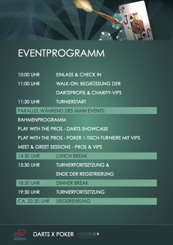 Darts meets Poker - das Charity Event im Europa Park Rust | PokerFirma